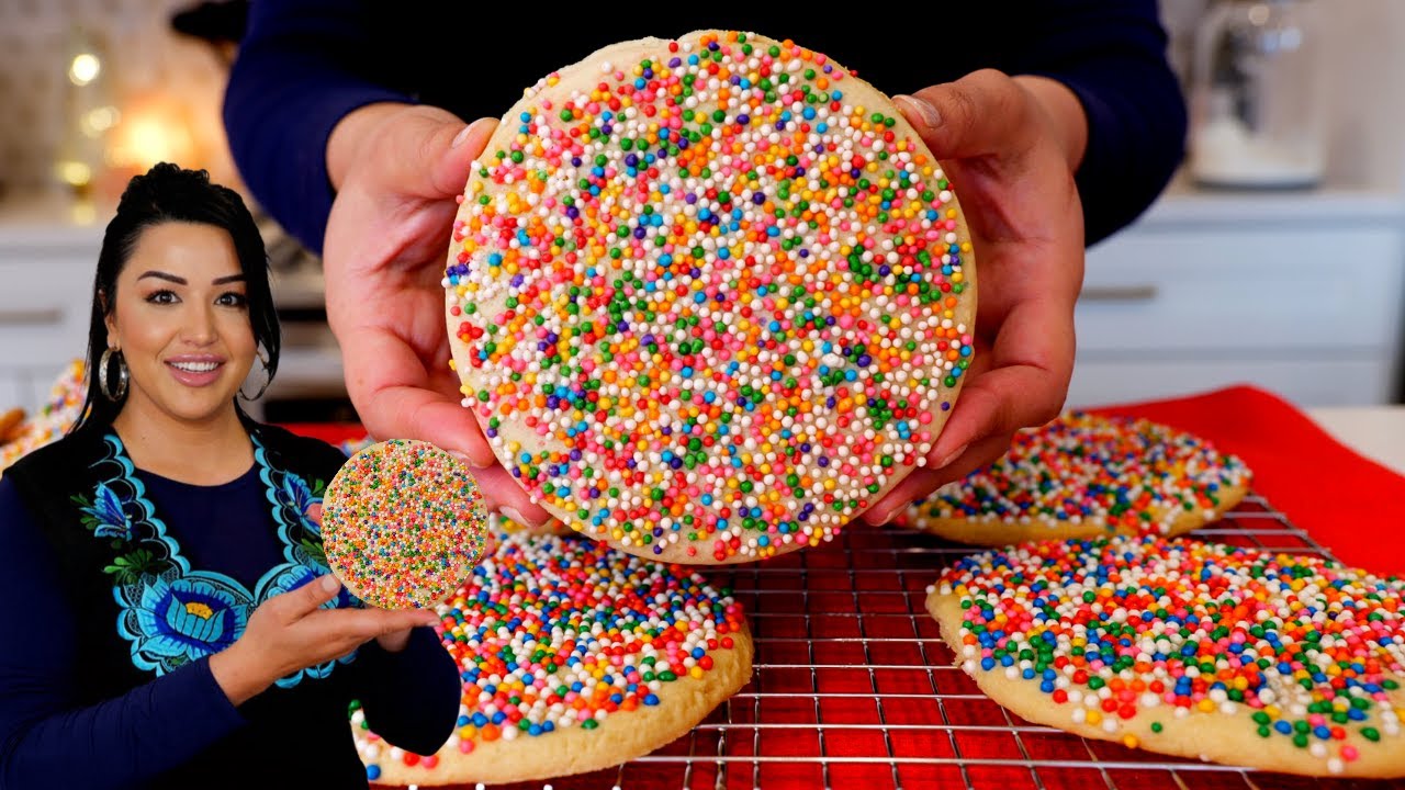 How to make EASY SPRINKLE COOKIES,  from SCRATCH Step by Step recipe