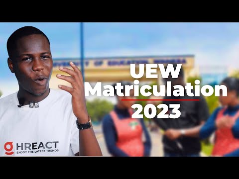UEW MATRICULATION 2023 || WHAT IS THE FULL MEANING OF VC đđ