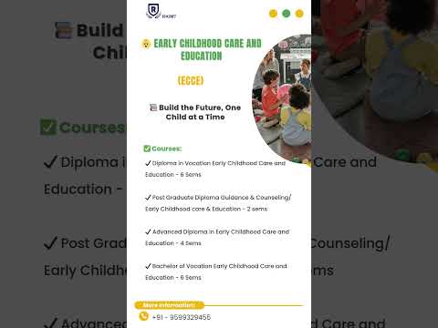 Early Childhood Care and Education (ECCE) | Your first step to becoming a pre-school teacher!