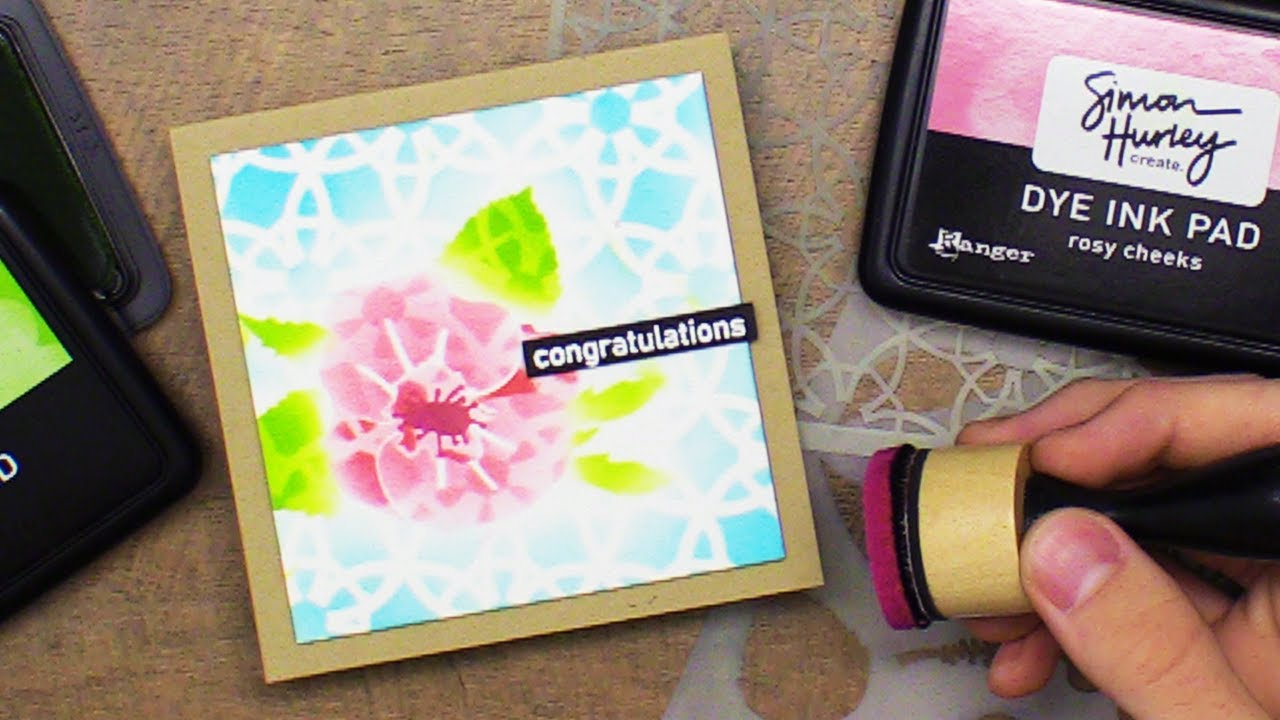 Stencil Layering With Ink Blending