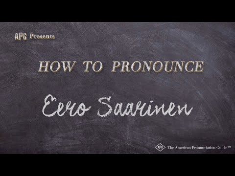 How to Pronounce Eero Saarinen (Real Life Examples!)