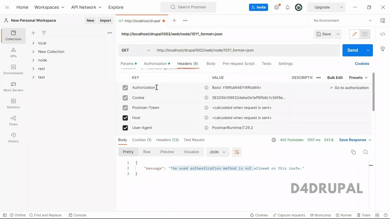 Get method to get the node Rest API Drupal 9, Drupal 10 | D4Drupal