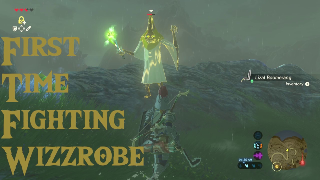 Zelda: Breath of The Wild - Nintendo Switch - Fighting Wizzrobe Gameplay