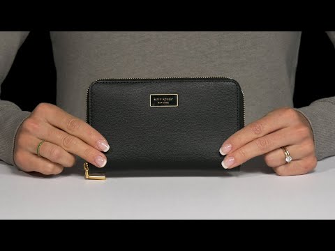 Kate Spade New York Katy Textured Leather Medium Zip Around Wallet SKU: 9927014