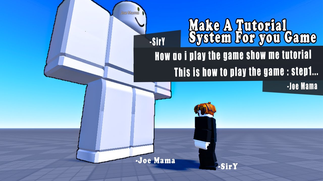Roblox Studio : TUTORIAL System For Your Game 2024