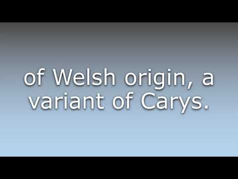 What does Cerys mean?