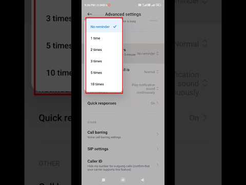 Miss call Reminders setting in poco phones #shorts