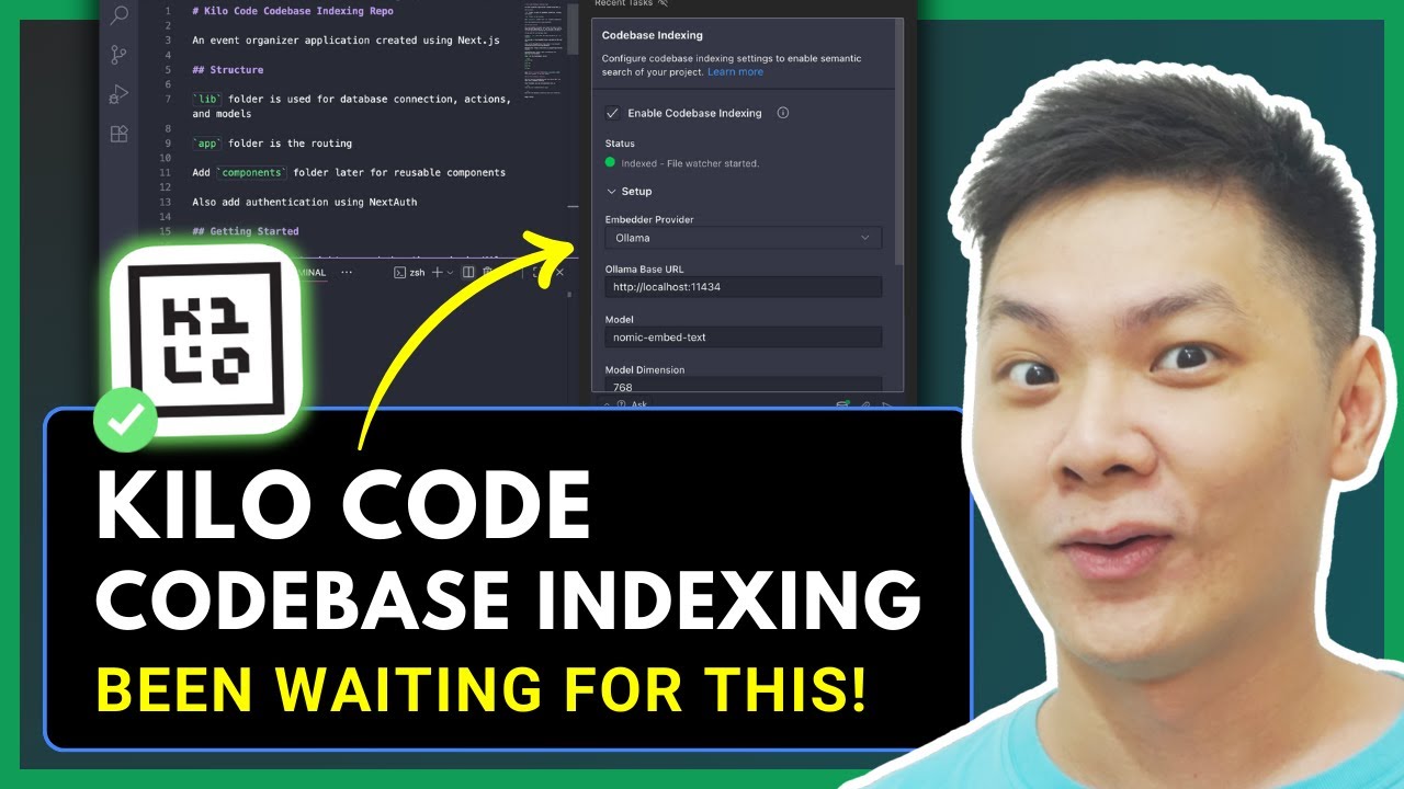 Kilo Code Full Codebase Indexing (How to get started)