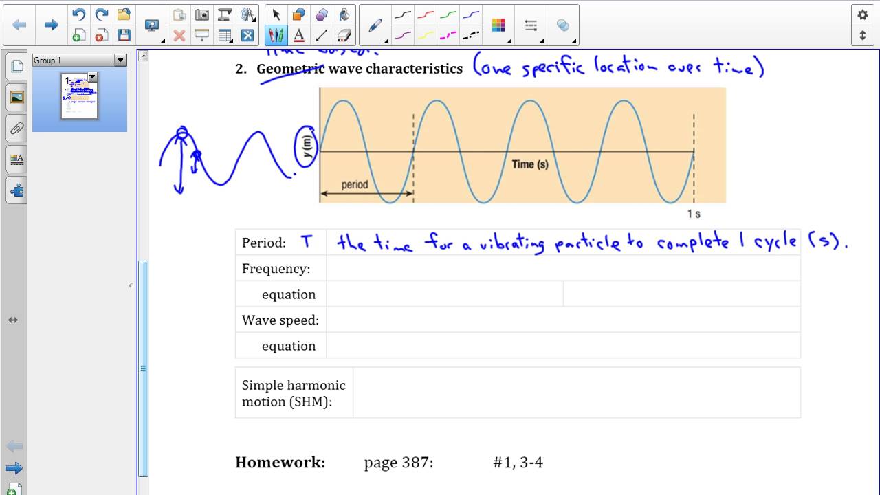 SPH3U 8.3 Wave characteristics