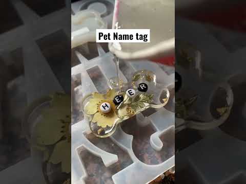 Dog Name tag making #resinartist #shortsvideo #resinart #resintutorials #resin #asmrvideo