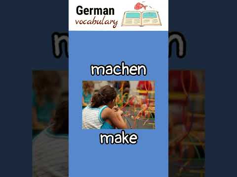 machen (make) | German language vocabulary