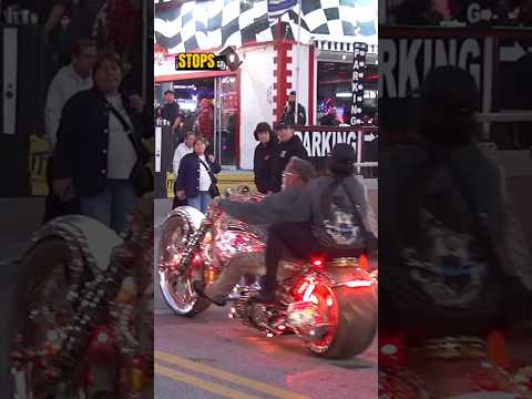 The Gucci Chopper Custom Chrome Beast Motrocycle Rolls In 🏍️🔥 #motorcycle #bikers #motos