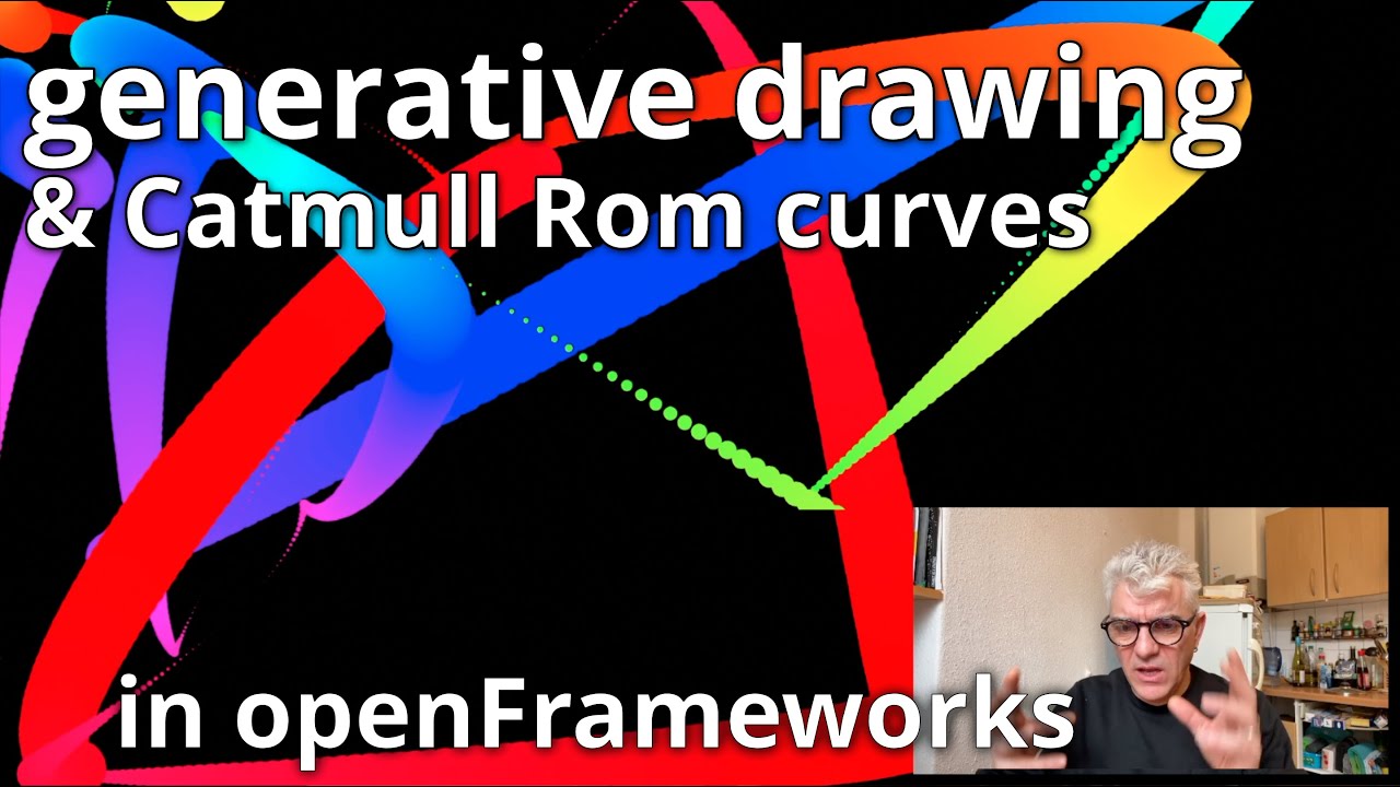Live Generative Art Drawings with Catmull Rom curves in openFrameworks