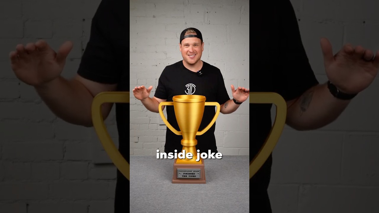 This 3D printed trophy is massive