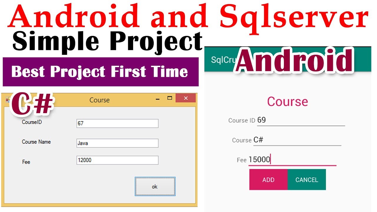 Simple Project Android and Sqlserver Step by Step