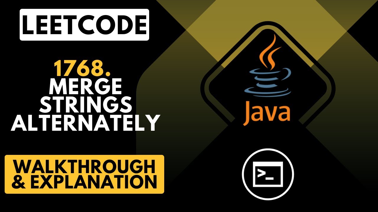 LeetCode 1768. Merging Strings Alternately (Java)