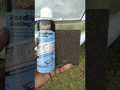 meguiar's headlight coating & dollar tree 🌳 sanding block 🚫 insane results