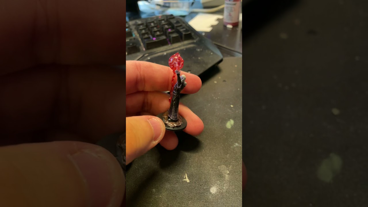 Drow Elf Priest with Magic Ball
