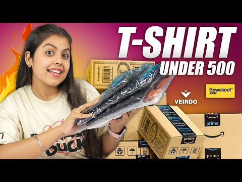 Best Amazon Oversized T-shirts/Tops for Summer Under 500 | Amazon T-shirt Haul | Priya Pandey