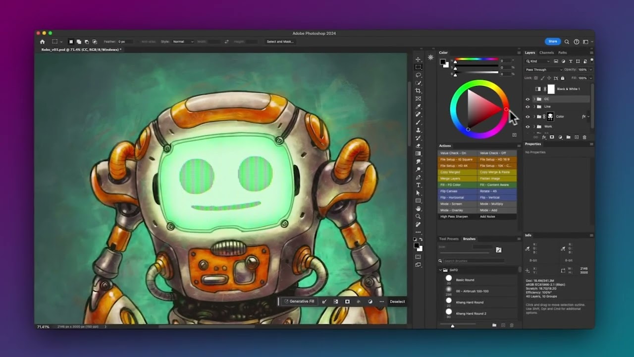 Photoshop Actions for Digital Artists