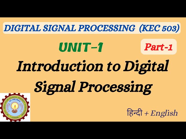 Understanding Digital Signal Processing: Key Concepts and Applications | Galaxy.ai | Galaxy.ai