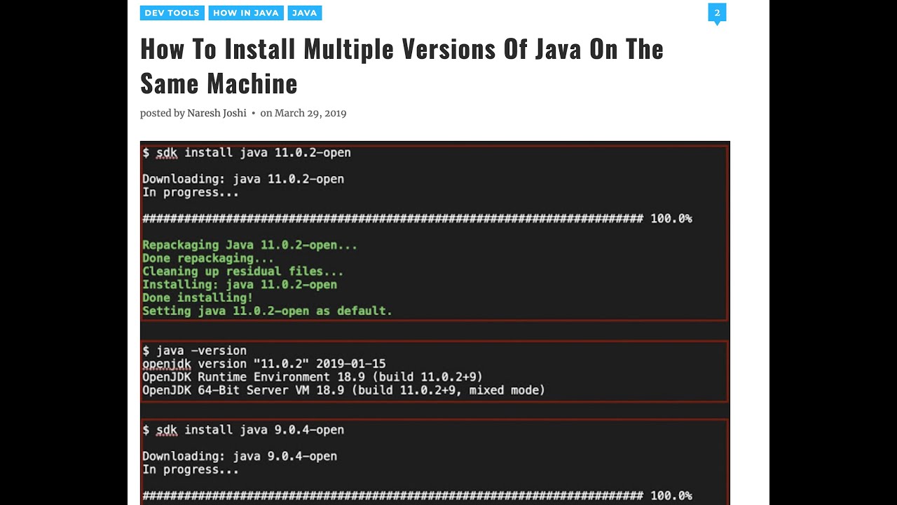 How to Install And Work On Multiple Versions of Java JDK on the Same Machine | Programming Mitra