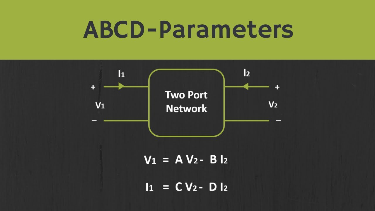 ABCD Parameters (Transmission Parameters) Explained