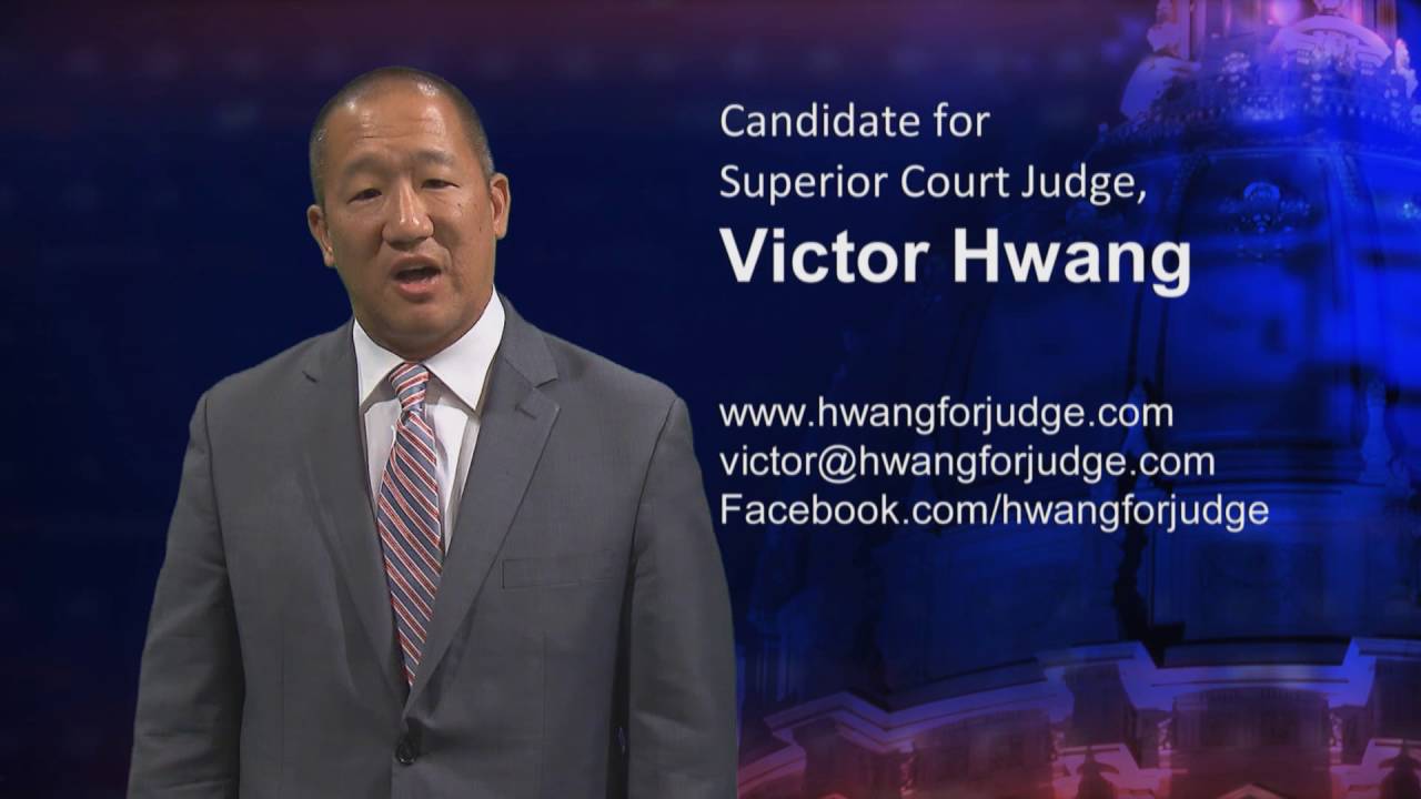 Victor Hwang, candidate for Superior Court Judge, , Nov. 2016 election