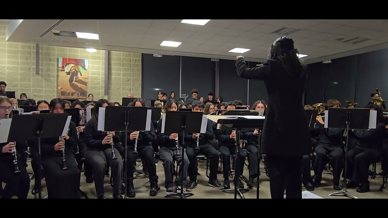 WINTER CONCERT at Archbishop MacDonald Catholic Hight School.  Grade 10 _ song 2