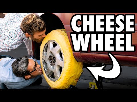 Driving on Cheese Wheels Video - Good Mythical Morning Videos