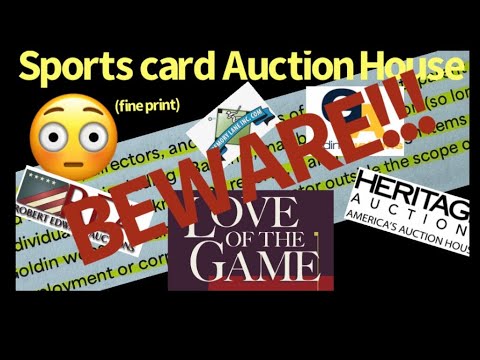 Sports Card Auction Houses- The Fine Print