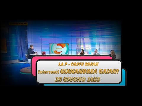 COFFEE BREAK - LA7 - 25/06/2025