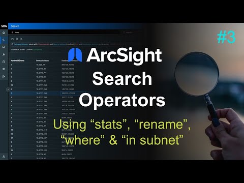 ArcSight Search Operators – #3 – Stats, Rename, Where, and In Subnet