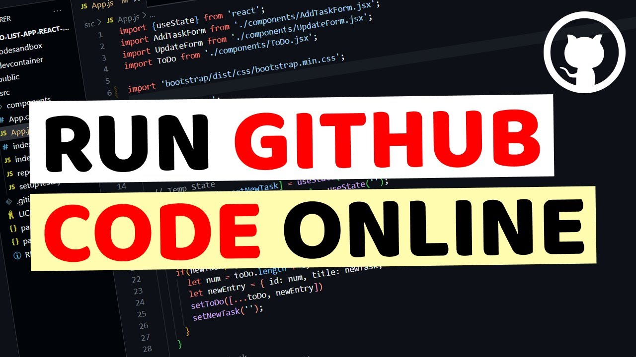 How to Run Github Code Online