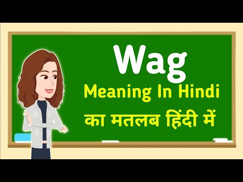 Wag meaning in hindi || Wag का मतलब हिंदी में