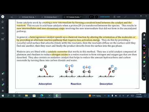 5.11 Catalysis