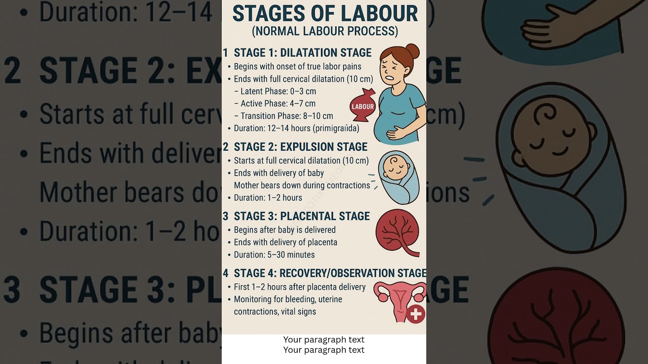 Stages of Labour Explained | Normal Labour Process in Pregnancy#short#StagesOfLabour #NormalLabour