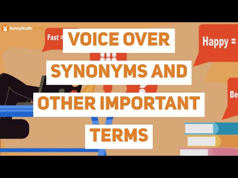 Voice Over Synonyms And Other Important Terms