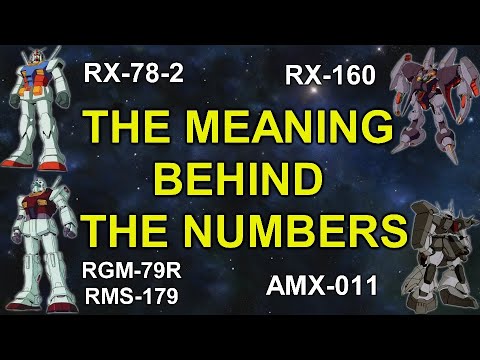 What Do Mobile Suit Model Numbers Mean? (Part 1/?) [Question of the Week]
