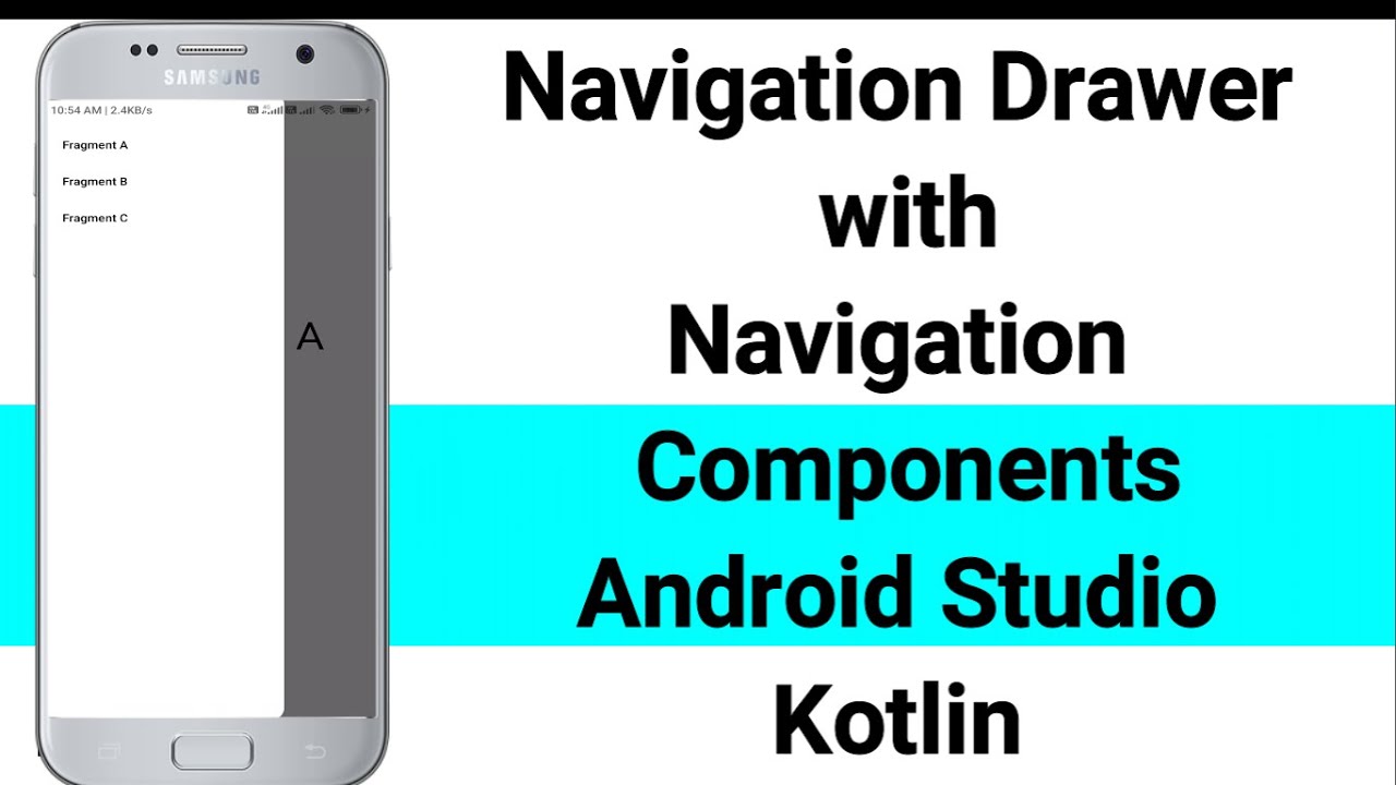NAVIAGTION DRAWER WITH NAVIGATION COMPONENTS || ANDROID STUDIO KOTLIN