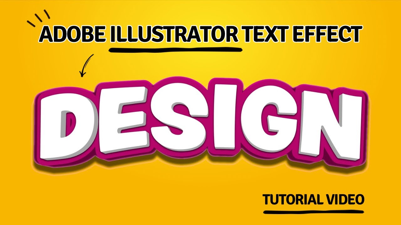 ADOBE ILLUSTRATOR - SUPER EASY TEXT EFFECT USING APPEARANCE TAB!