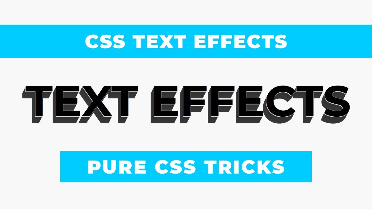 CSS Text Shadow Effects | CSS Text Effects