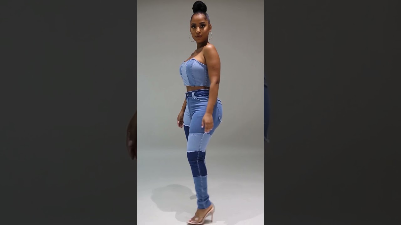 Patch Me Later - Denim Patchwork Sleeveless Set from DenimNDazzle Etsy Shop