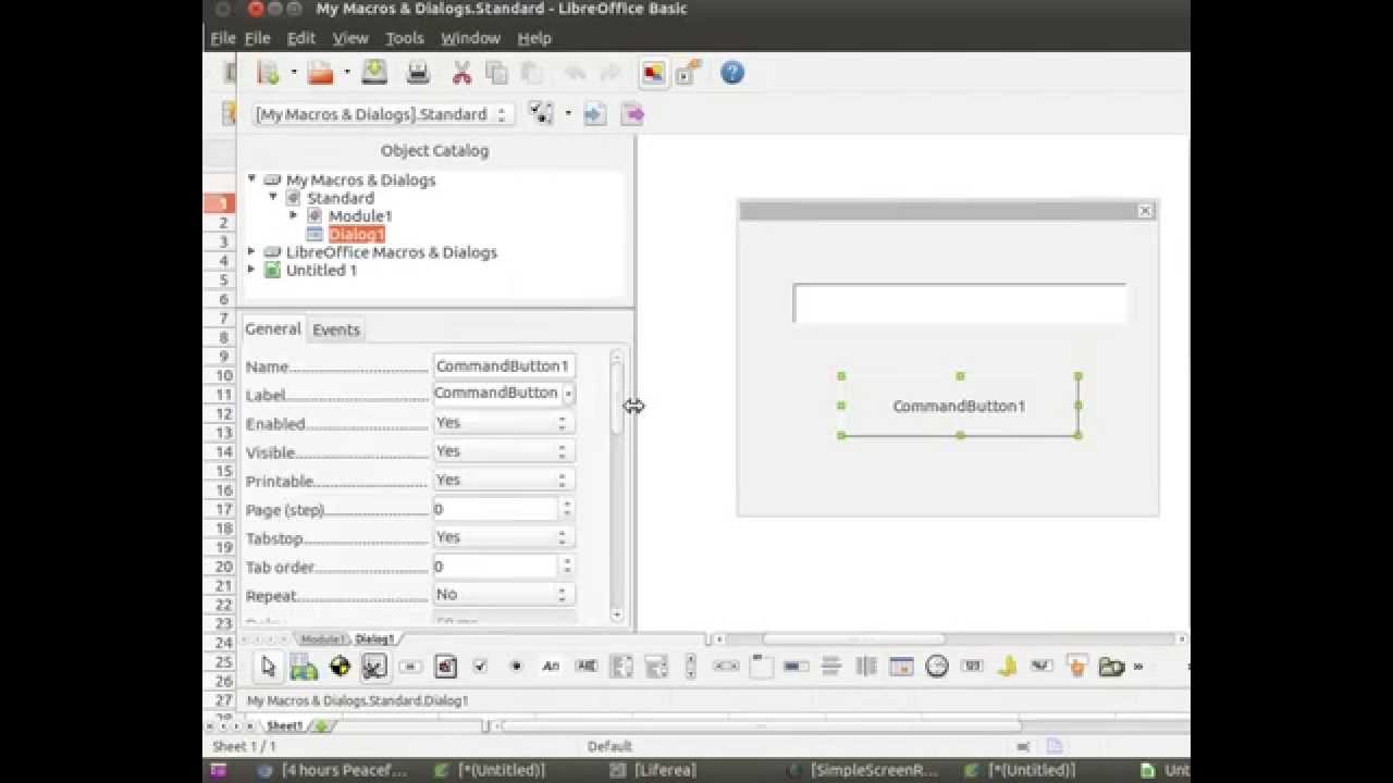 Working with Dialog Controls in LibreOffice Calc using Macro – Part 1