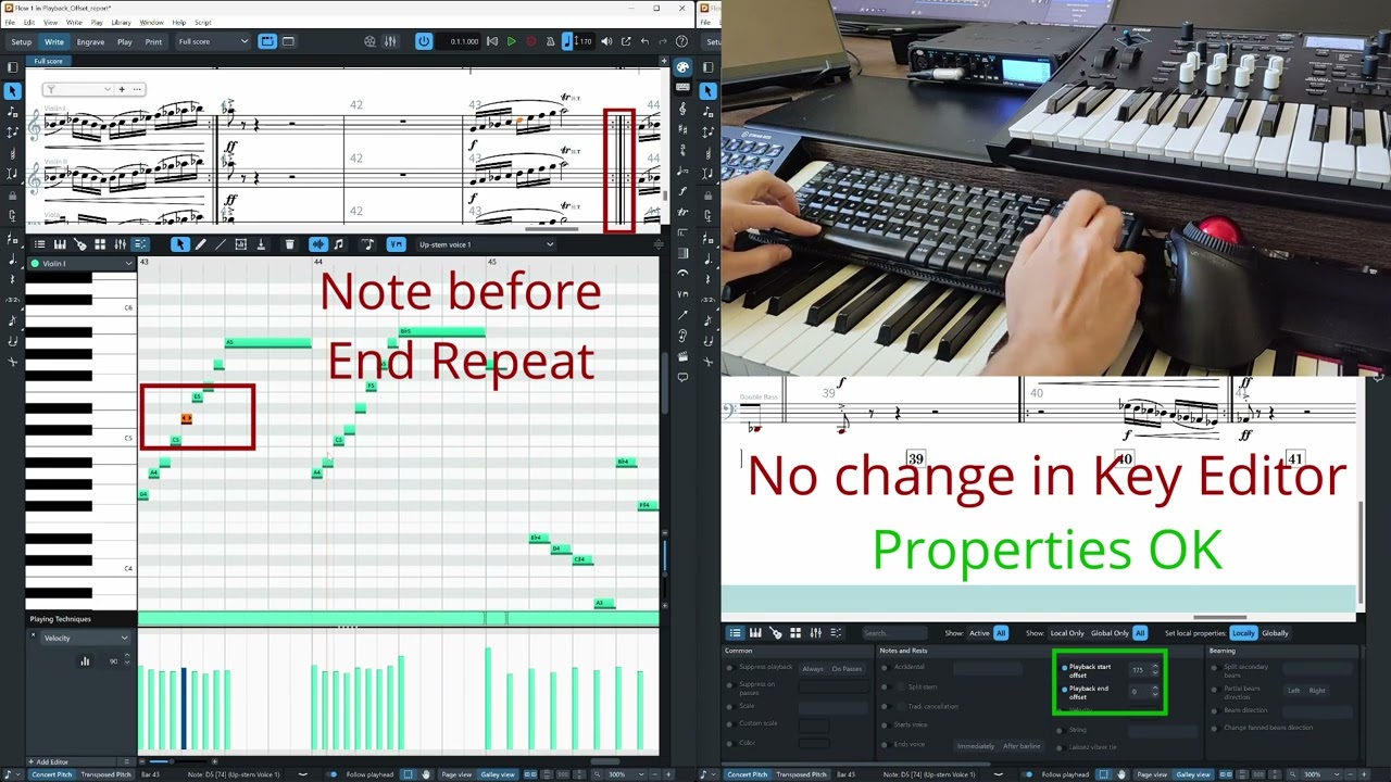Playback Offset Key Commands issues - Dorico - Steinberg Forums