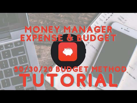 Tutorial 50/30/20 Budget | Free Money Manager Expense & Budget App | Budgeting For Beginners