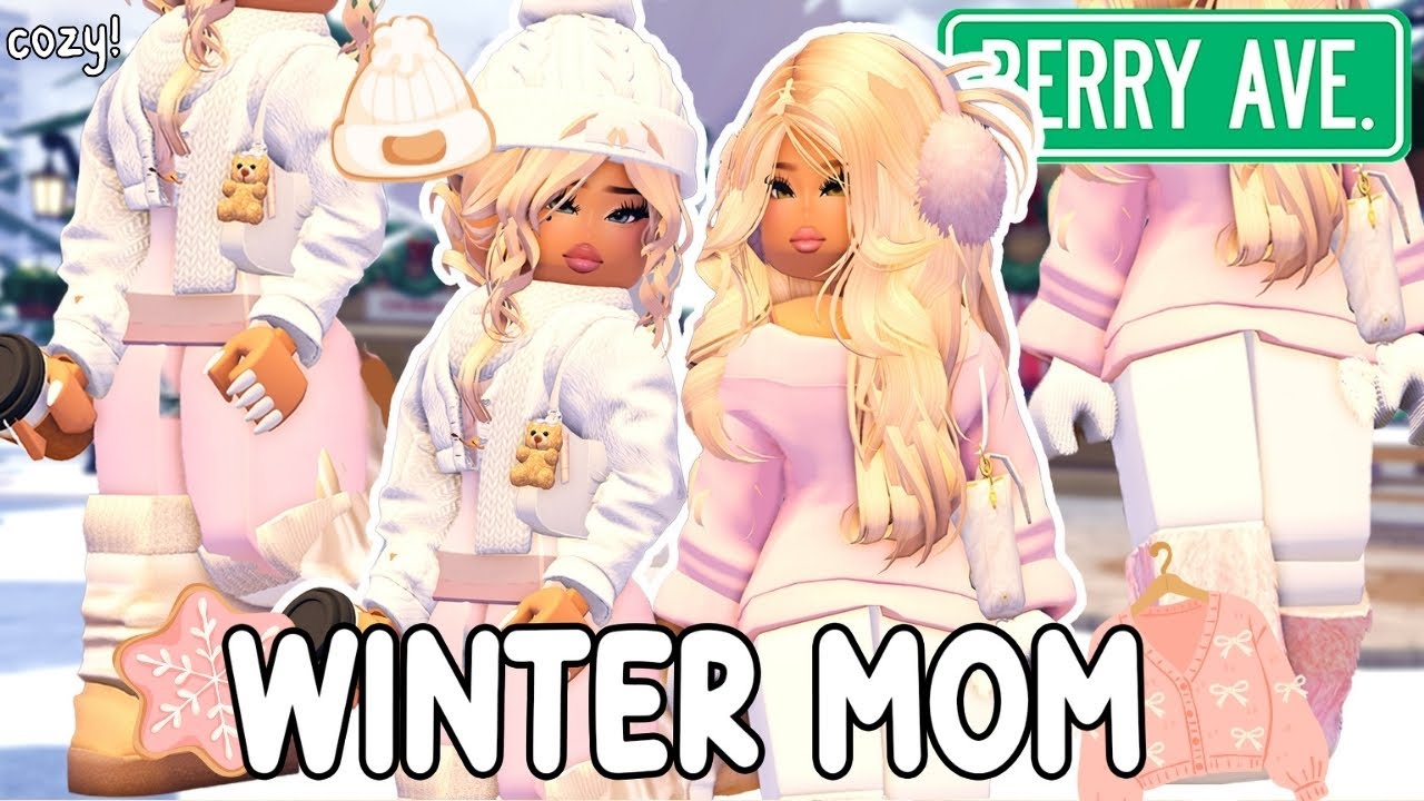 Cozy Pink MOM WINTER HOLIDAY OUTFIT Tutorials For Berry Avenue!