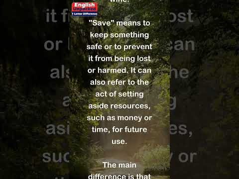 Sake and Save (One Letter)