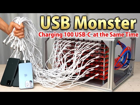 I Built a USB-C Charger that Can Charge 100 Devices at the Same Time.