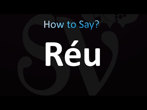 How to Pronounce Reu